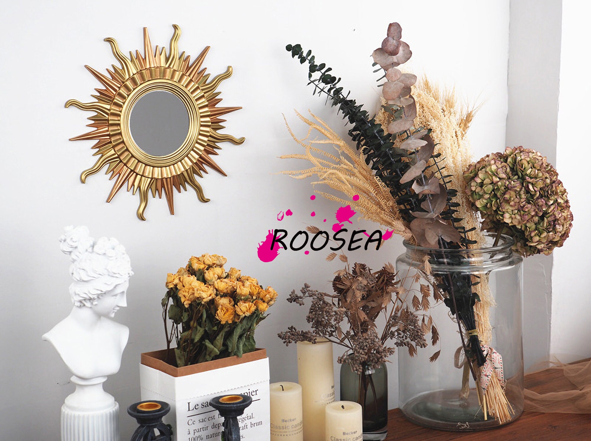 Mirror Mold Creative Sun Shape Wall Mirror Resin Mold Makeup - Etsy