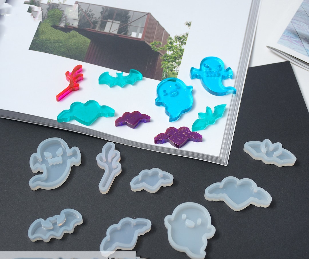 10pcs Elf Resin Mold , Elves/bat/star Moon/heart/wands/devil Pendant ...