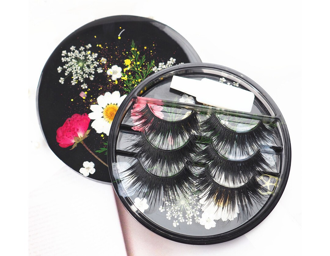 Eyelashes Holder Resin Mold Eyelash Case Round Jewelry Box - Etsy
