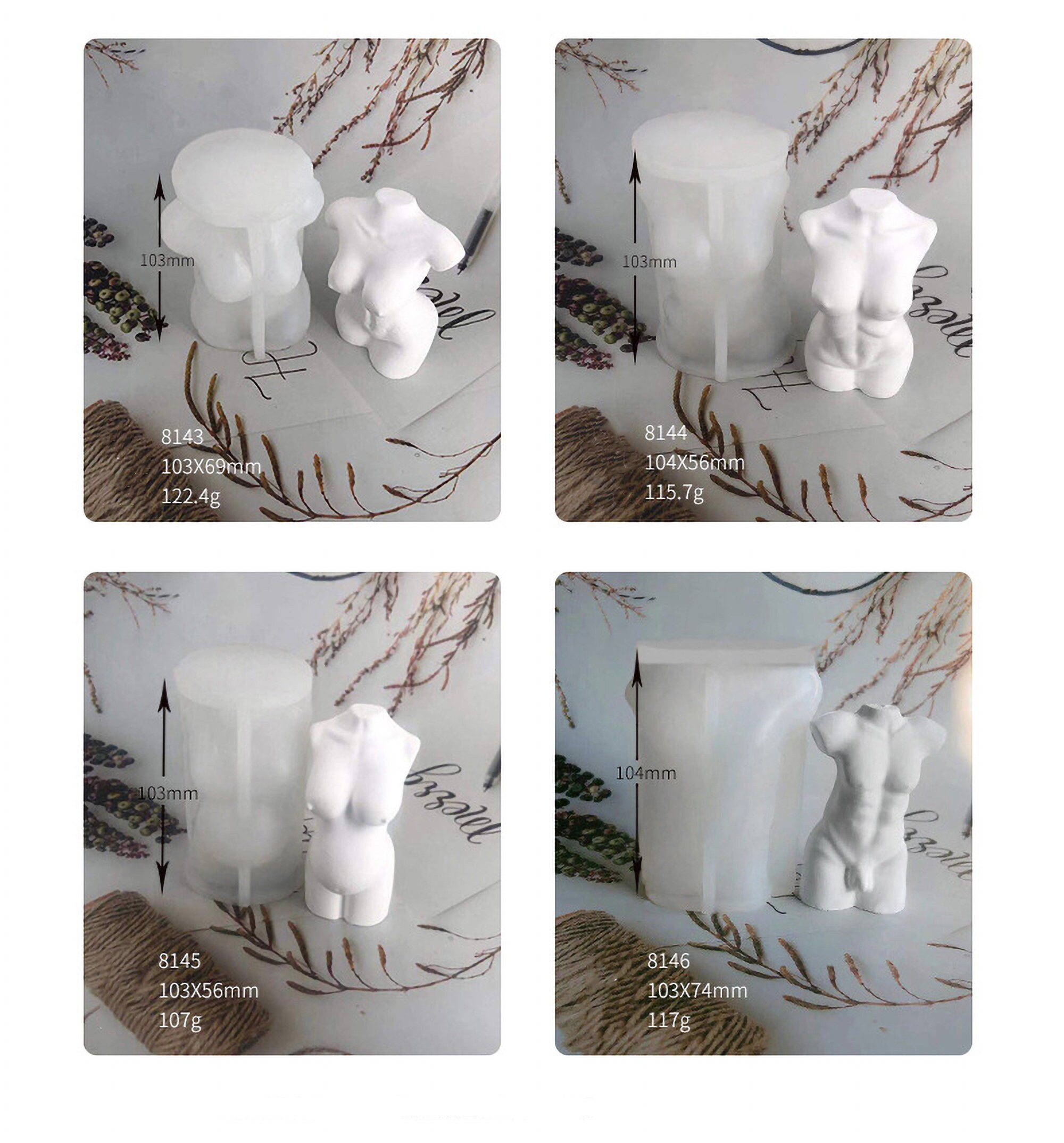 Body Resin Mold Female Body 3d Goddess Women Body Necked - Etsy UK