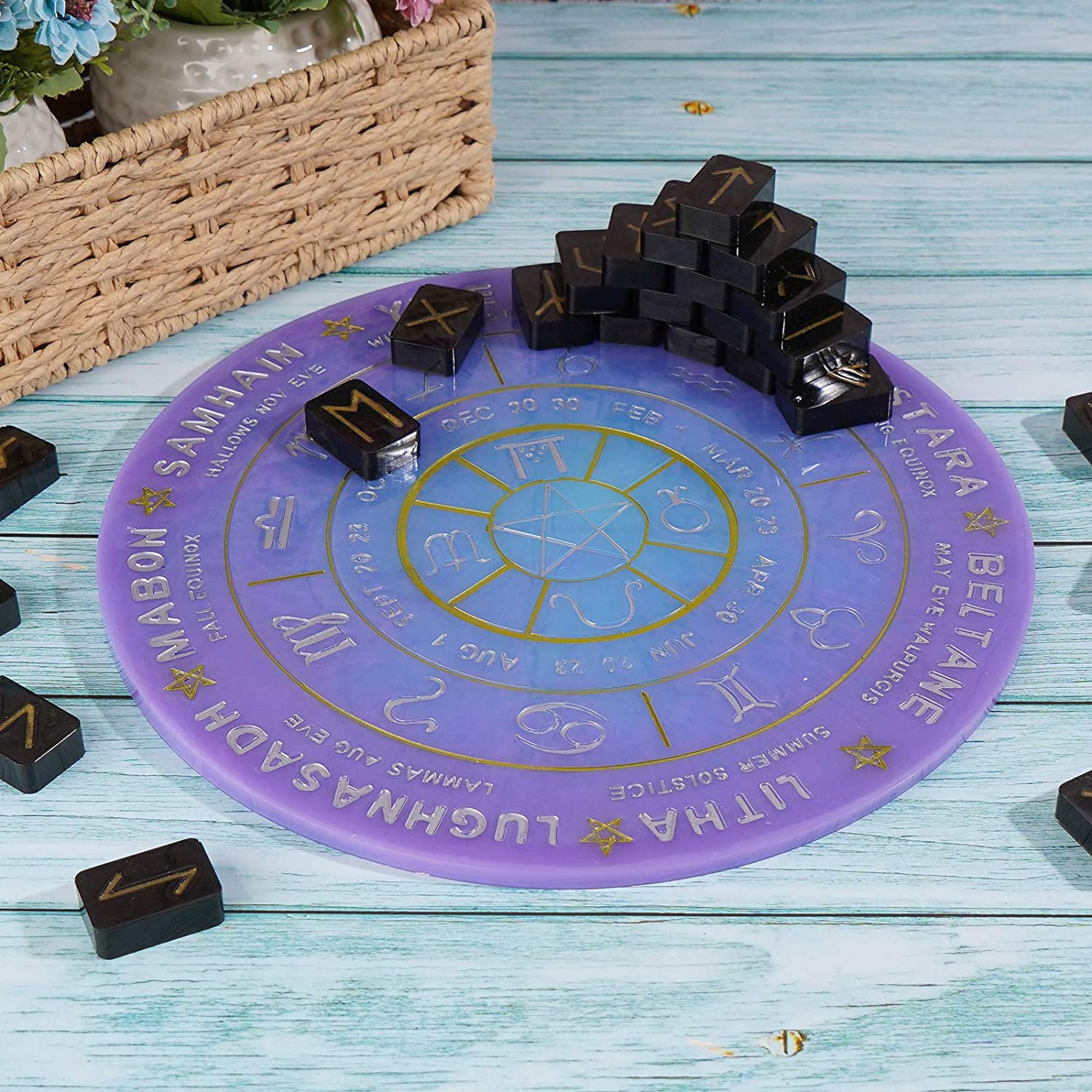 Zodiac Board Resin Mold Pendulum Mat Candle Holders - Etsy