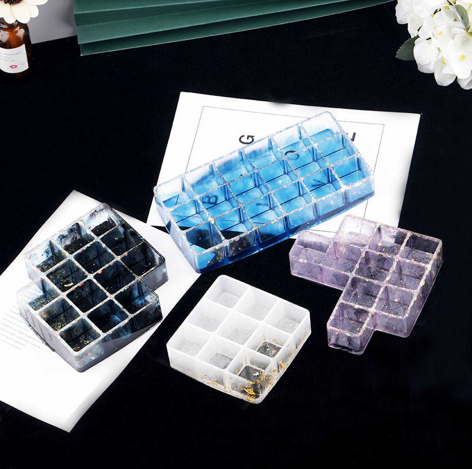 Square Box Resin Mold Box Epoxy Resin Jewelry Storage | Etsy