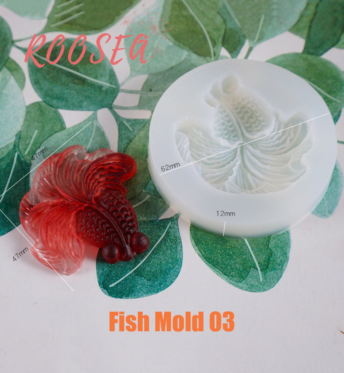 Koi Fisch Resin Gießform Fisch SilikonForm Micro Landschaft | Etsy