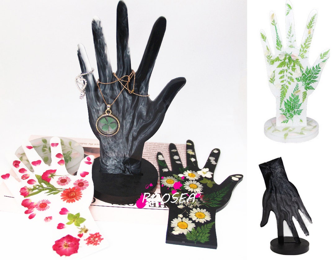 3d Hand Mold, Ring Holder Resin Mold, Earring Pendant Holder Silicone ...
