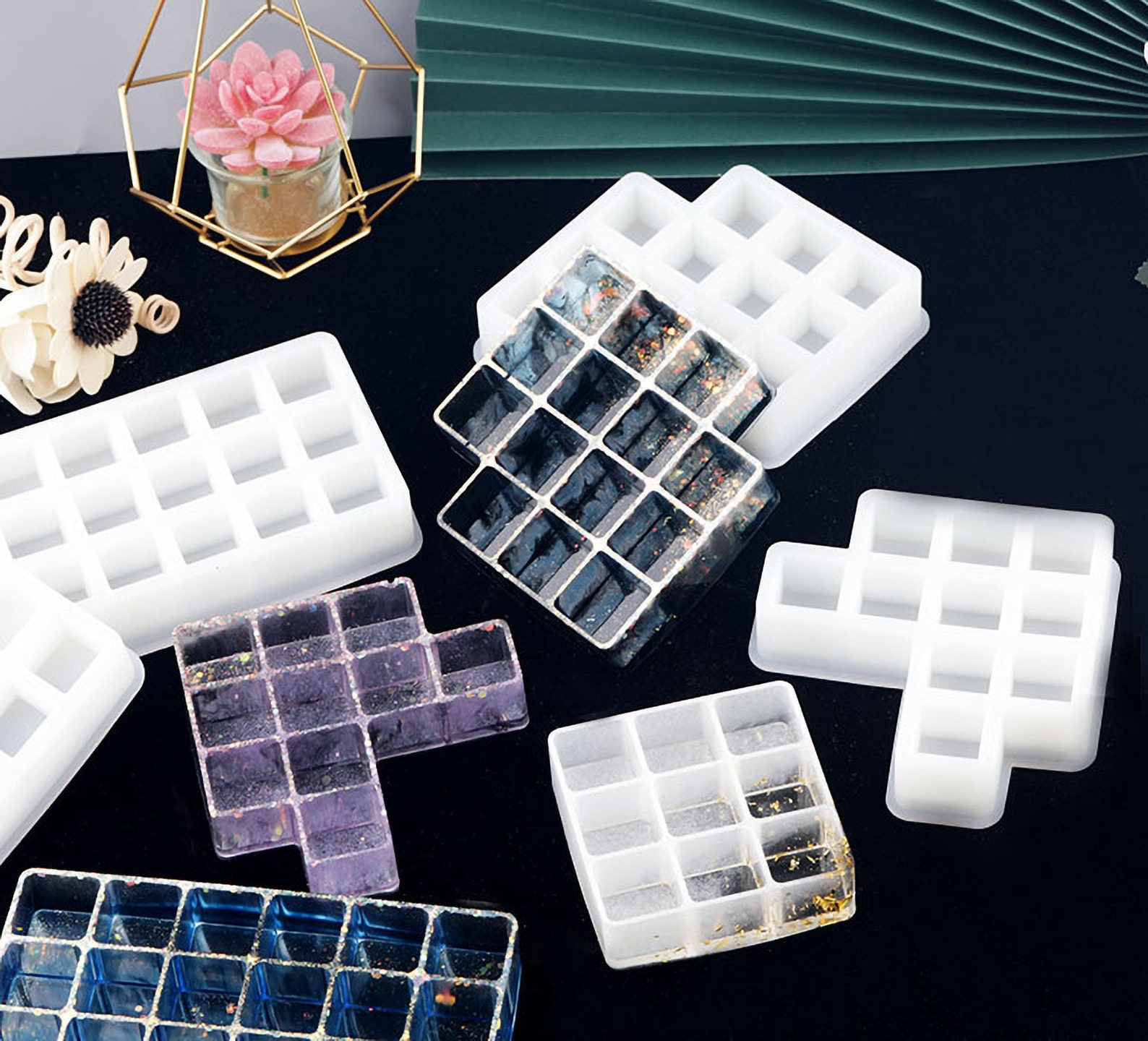 Square Box Resin Mold Box Epoxy Resin Jewelry Storage | Etsy