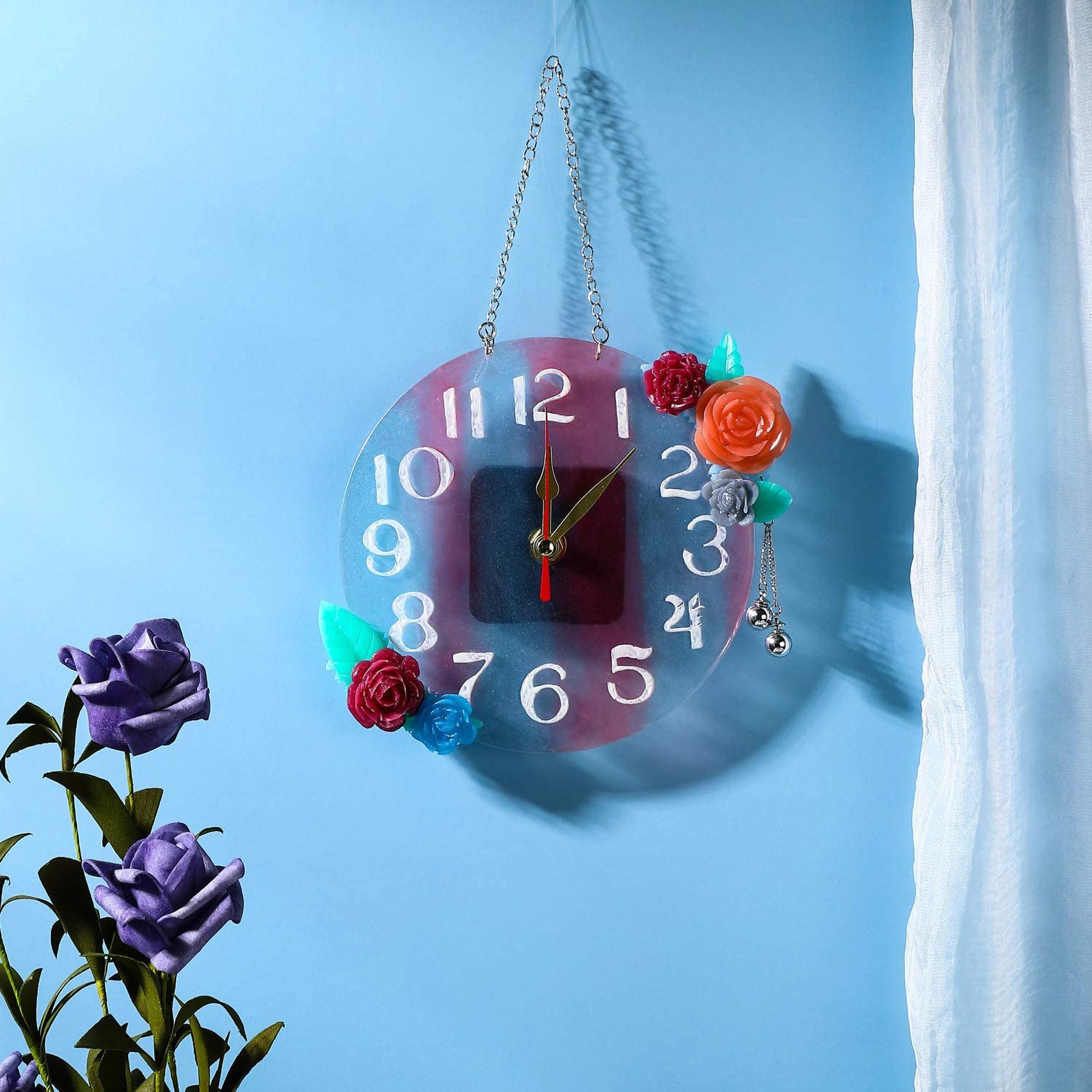 Small Number Clock Mold Resin Round Clock Silicone Mold - Etsy