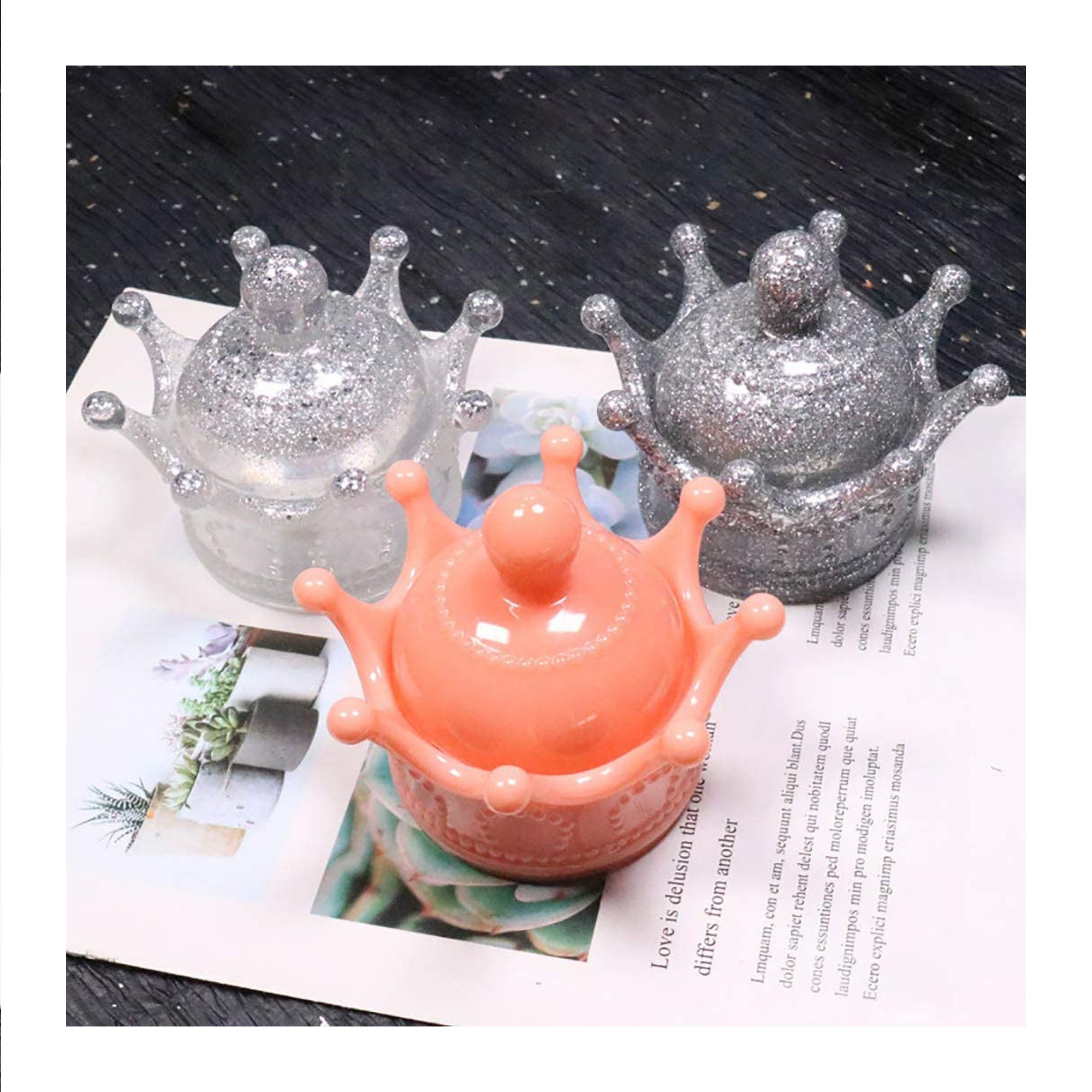 New Crown Resin Mold Crown Jewelry Box Cosmetic Storage Box - Etsy