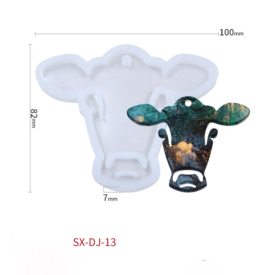 Small Bull Head Resin Mold Bull Head Mold Silicone Cow | Etsy