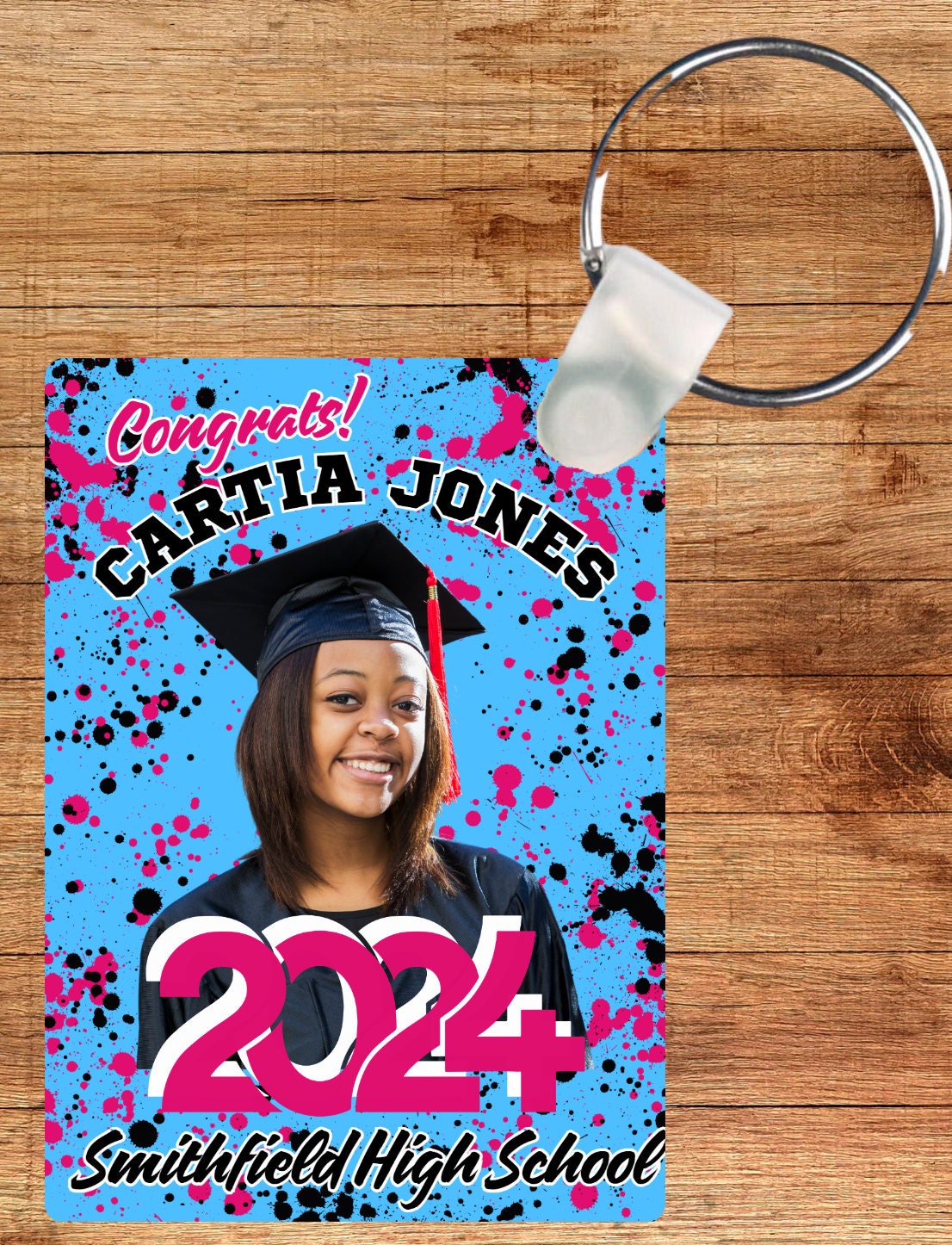 Graduation Keychain Design Template | Editable Canva Template | Grad ...