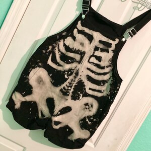 Bleached Skeleton Overalls: Gothic Grunge Halloween Costume - Etsy