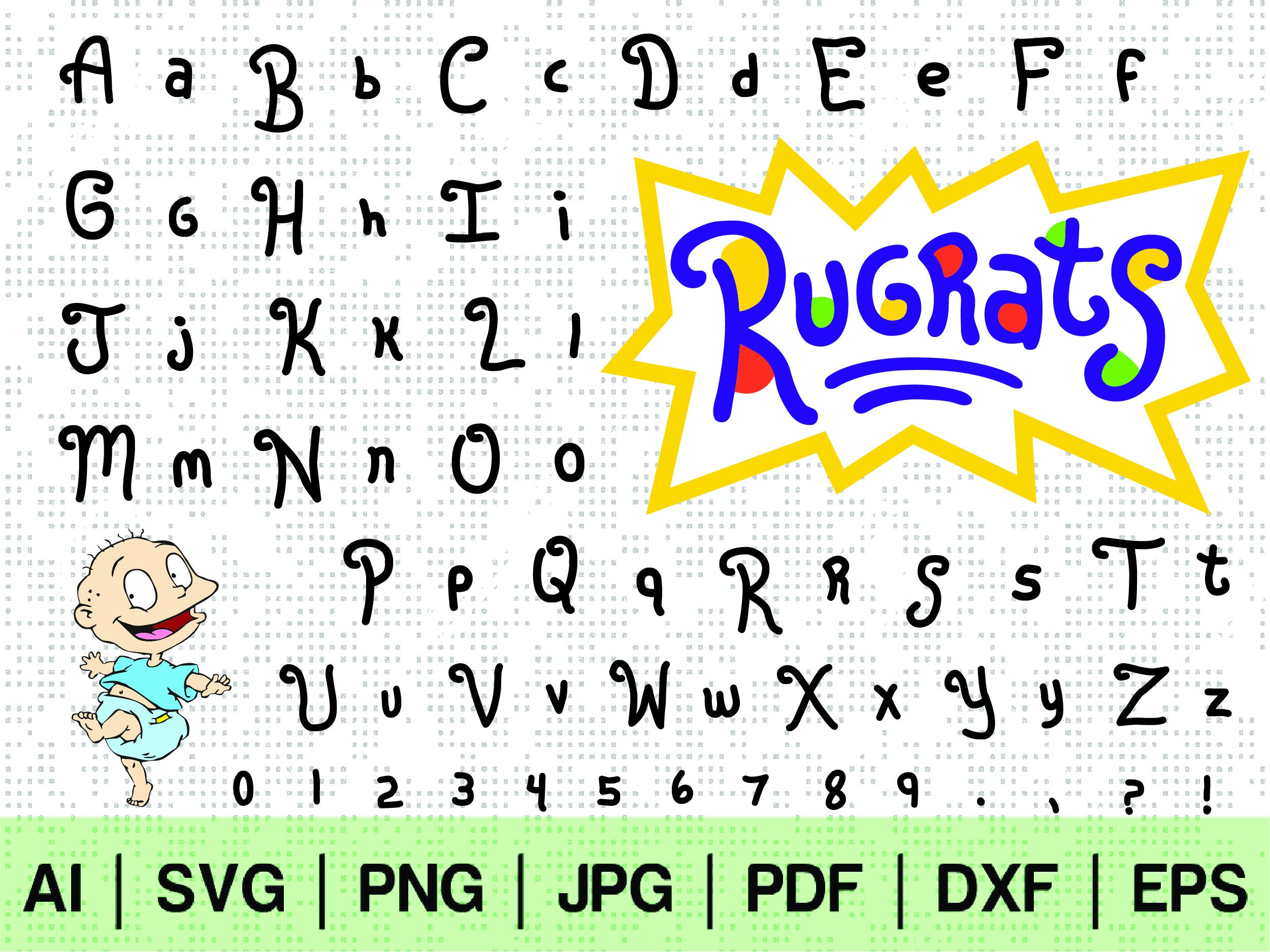 Rugrats Bundle Rugrats Installable Font Otf Rugrats Font Svg Images Porn Sex Picture