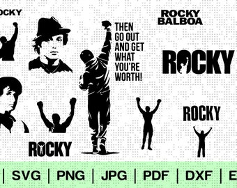 Rocky Svg | Etsy