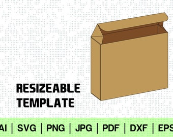 Cardboard Box Svg | Etsy