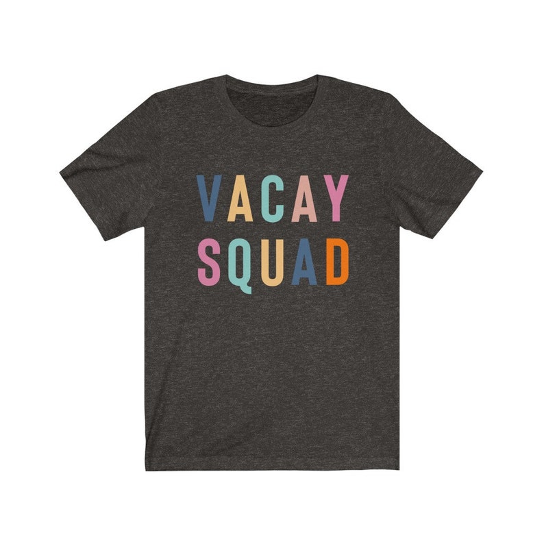 Vacay Squad Rainbow Shirt, Vacation Squad Tshirt, Cute Vacation Shirts ...
