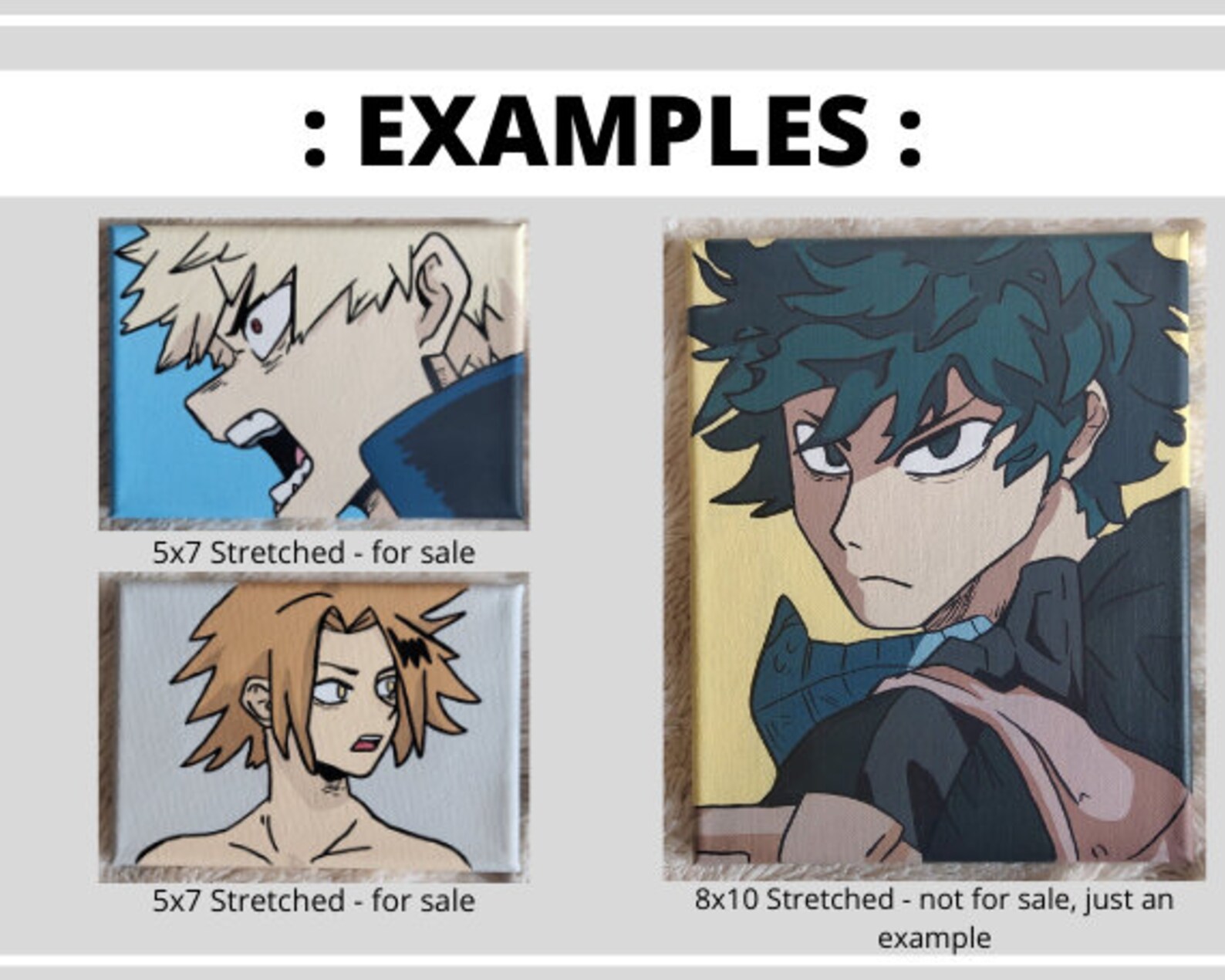 CUSTOM MHA PAINTING My Hero Academia Paintings Custom | Etsy