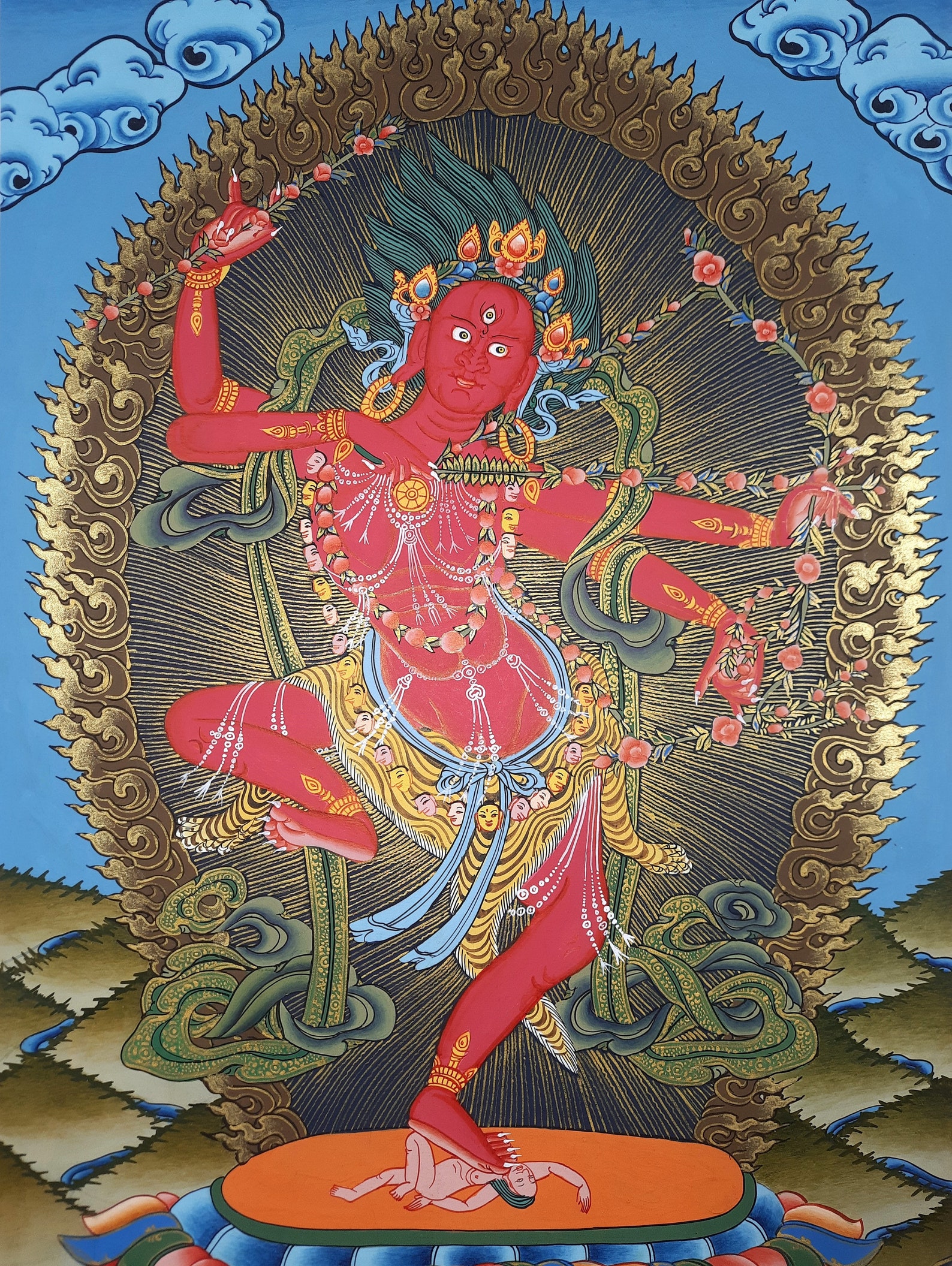 Original Hand-painted Kurukulla/kurukulle Tibetan Thangka - Etsy