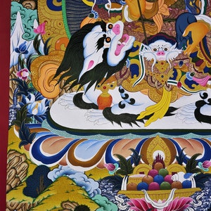 Original Hand Painted Yellow Jambhala/ Kubera/ Zambala God of Wealth ...