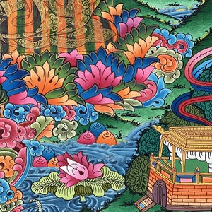 Hand-painted Guru Rinpoche, Rainbow Body, Padmasambhava, Master Quality ...