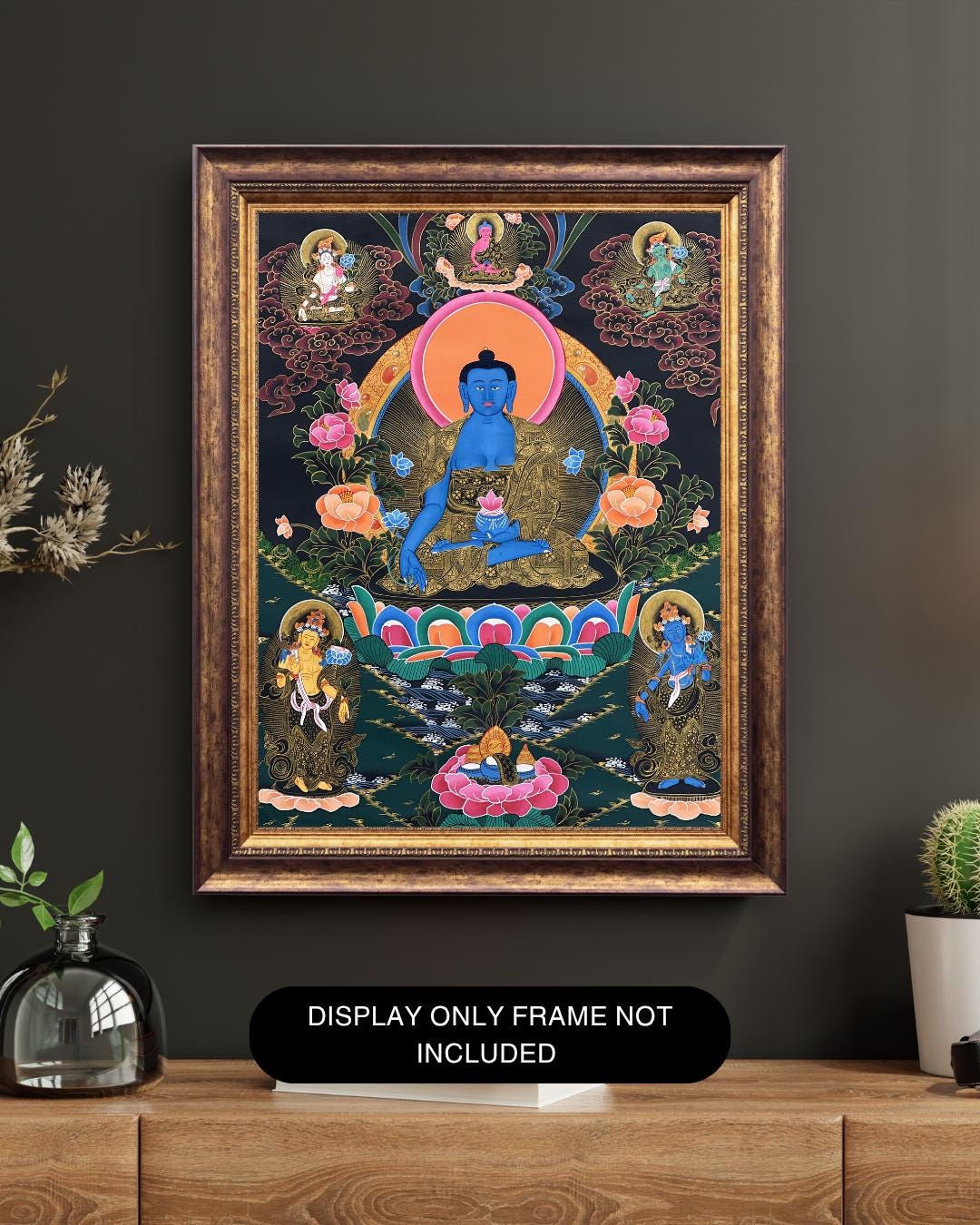 Original Medicine Buddha Thangka | Tibetan Healing Art | Hand-painted ...