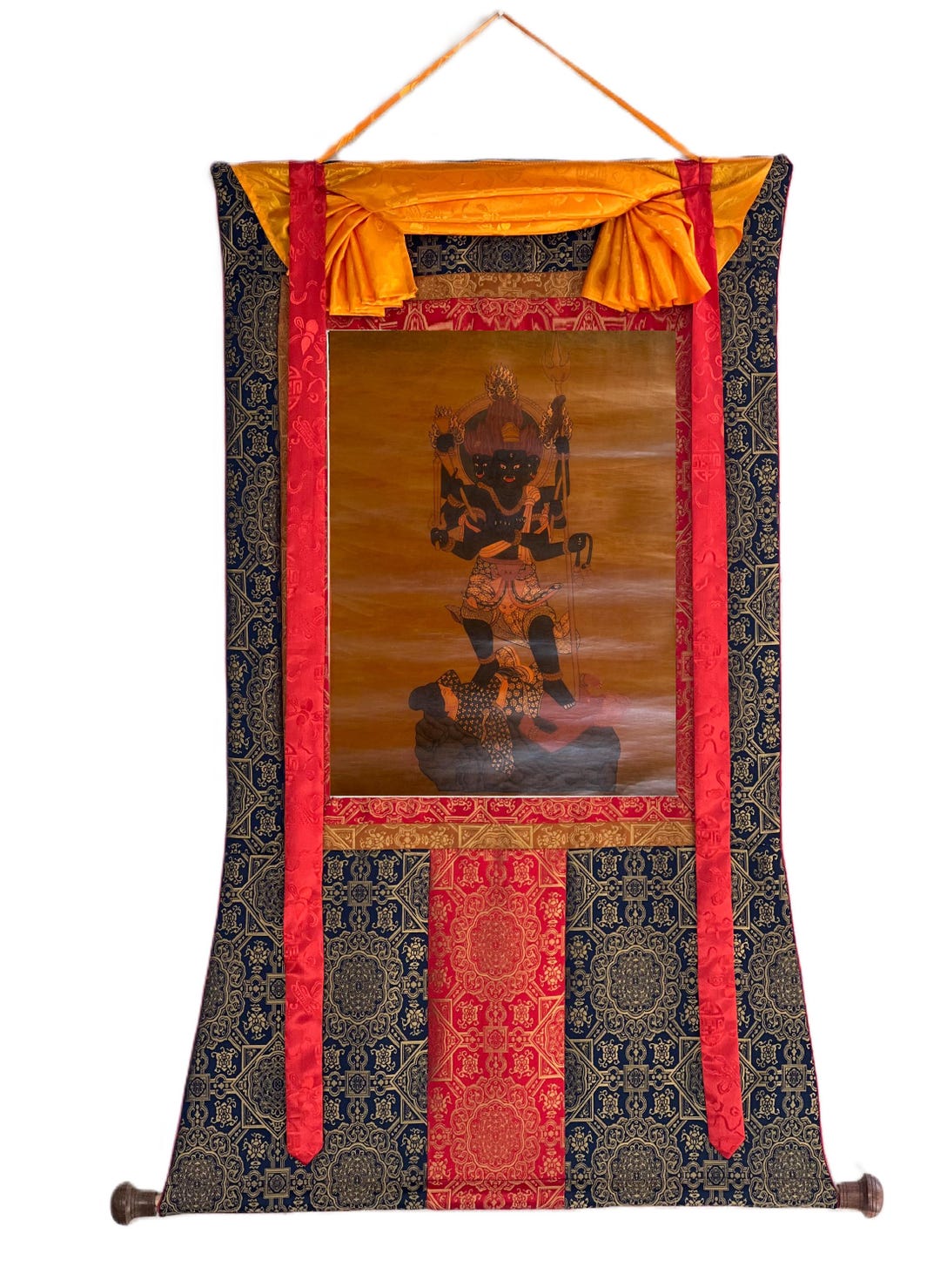 Hand-painted Acala Thangka Painting: Vajrayana Wisdom King - Etsy