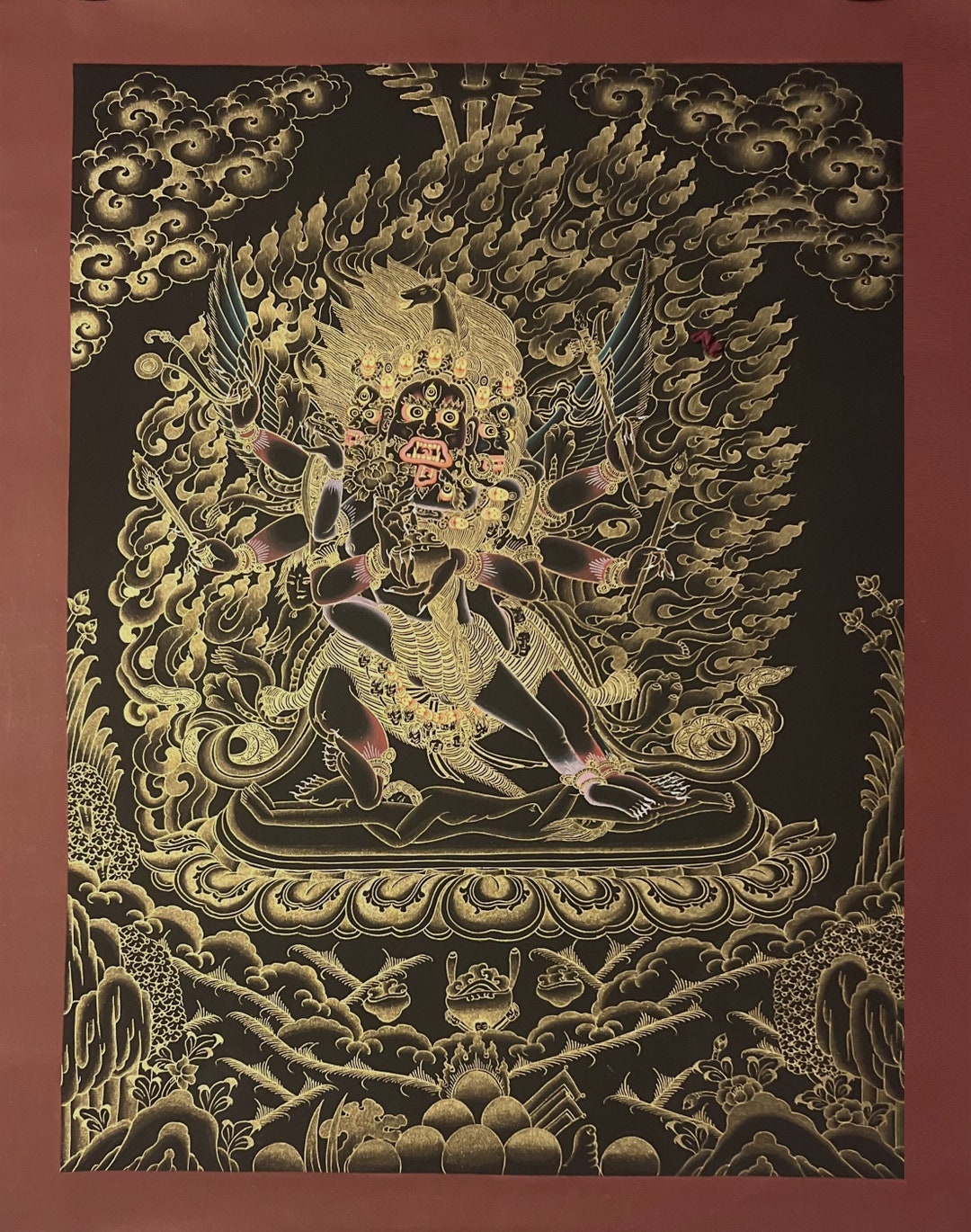 Original Hand Painted Hayagriva Master-quality Tibetan Compassion ...