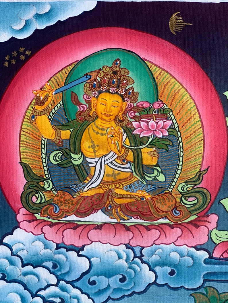 Hand-painted Guru Rinpoche Rainbow Body Padmasambhava | Etsy