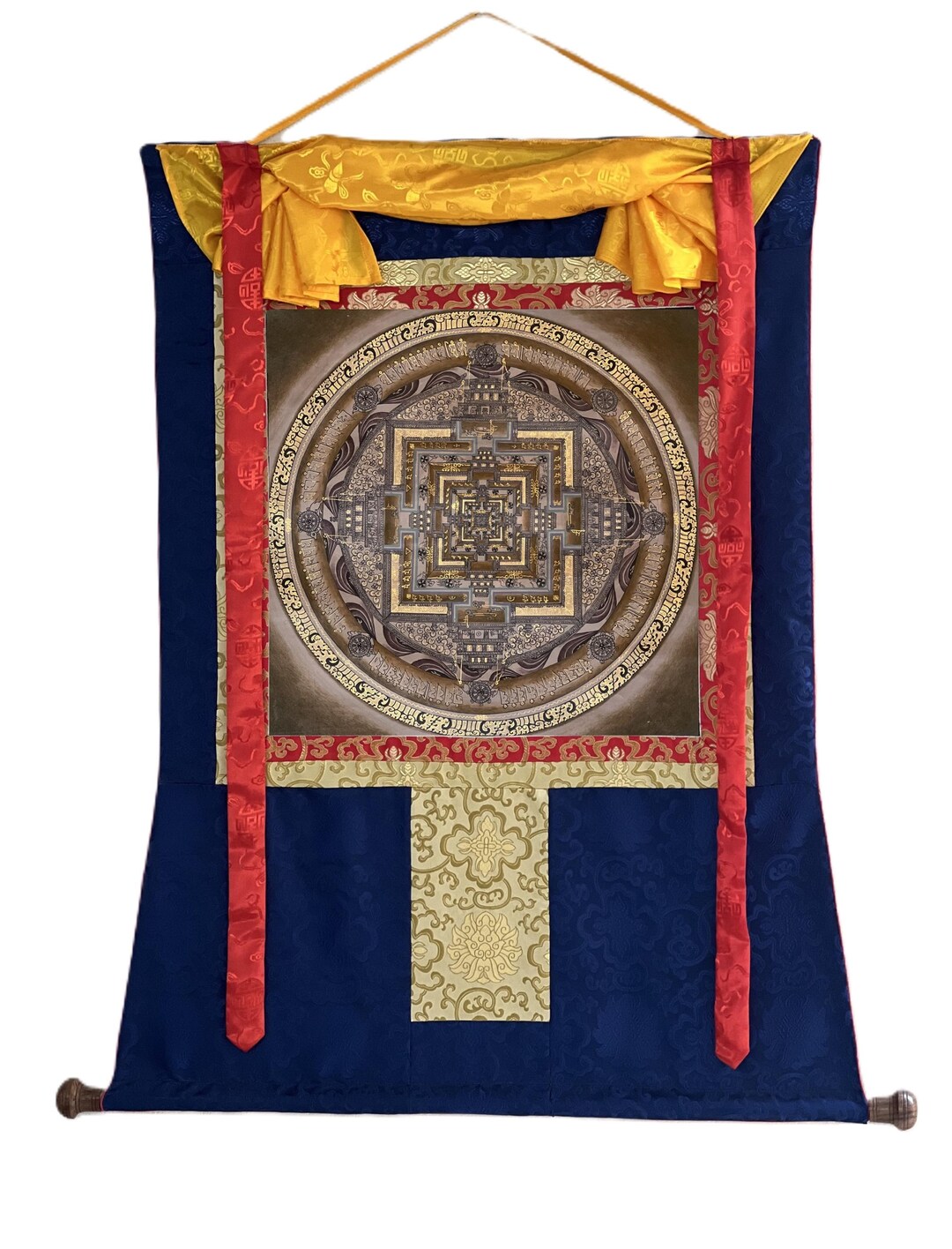 Original Hand-painted Kalachakra Mandala Wheel of Time Mandala ...