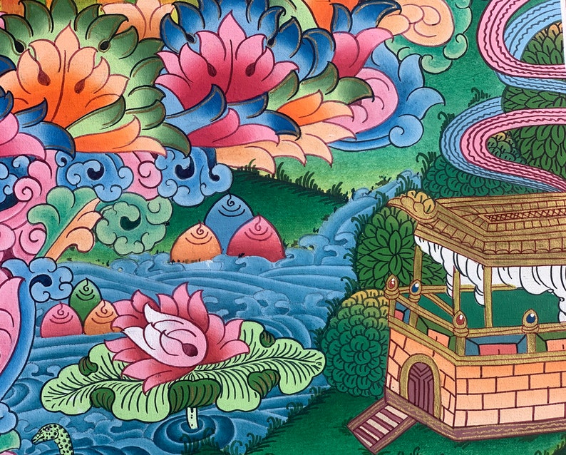 Hand-painted Guru Rinpoche Rainbow Body Padmasambhava | Etsy