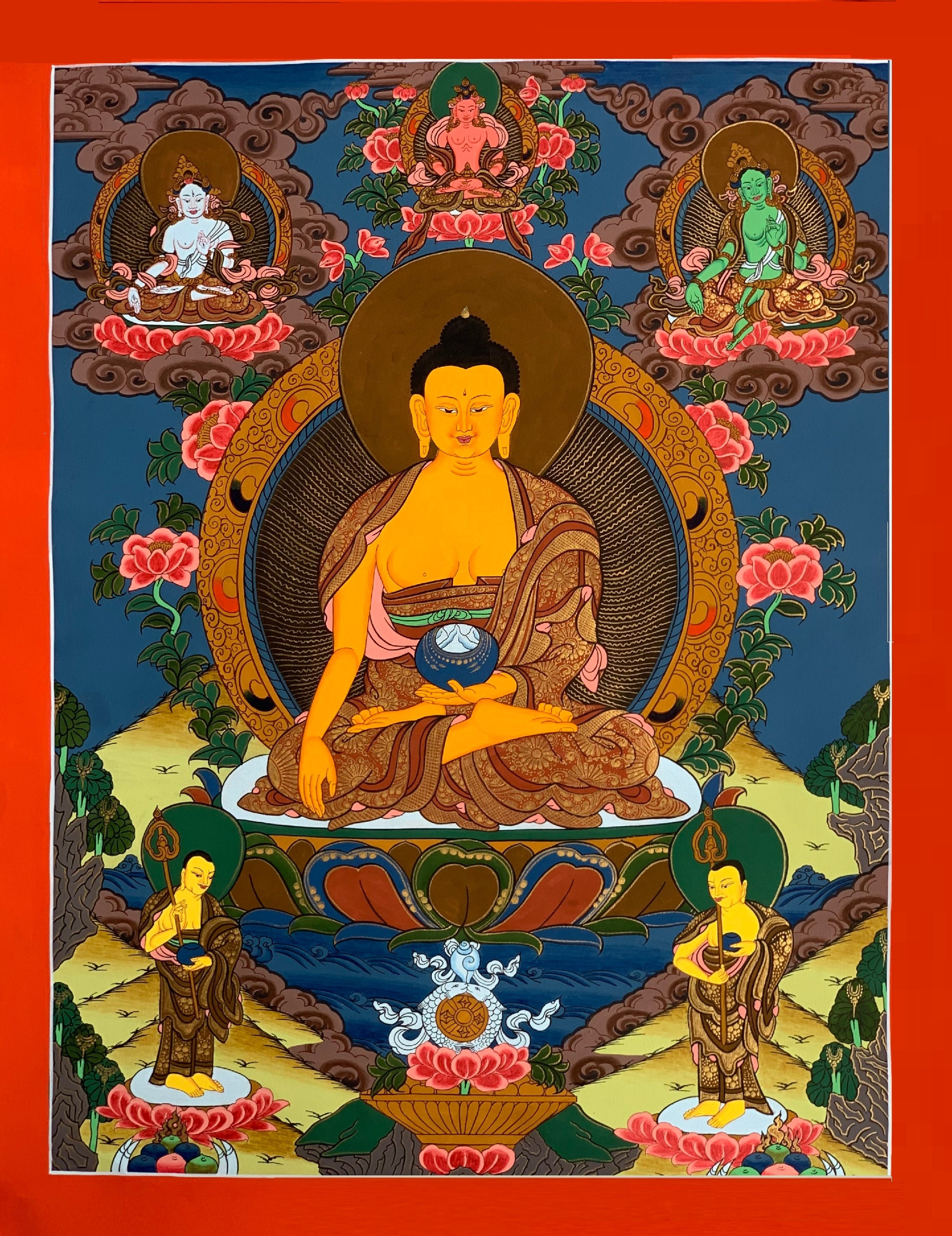 Hand-painted Shakyamuni Gautama Buddha Tibetan Thangka - Etsy
