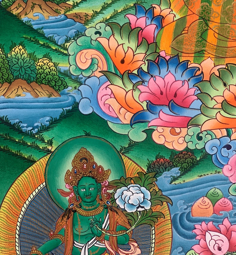 Hand-painted Guru Rinpoche Rainbow Body Padmasambhava | Etsy