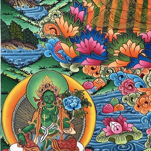 Hand-painted Guru Rinpoche, Rainbow Body, Padmasambhava, Master Quality ...