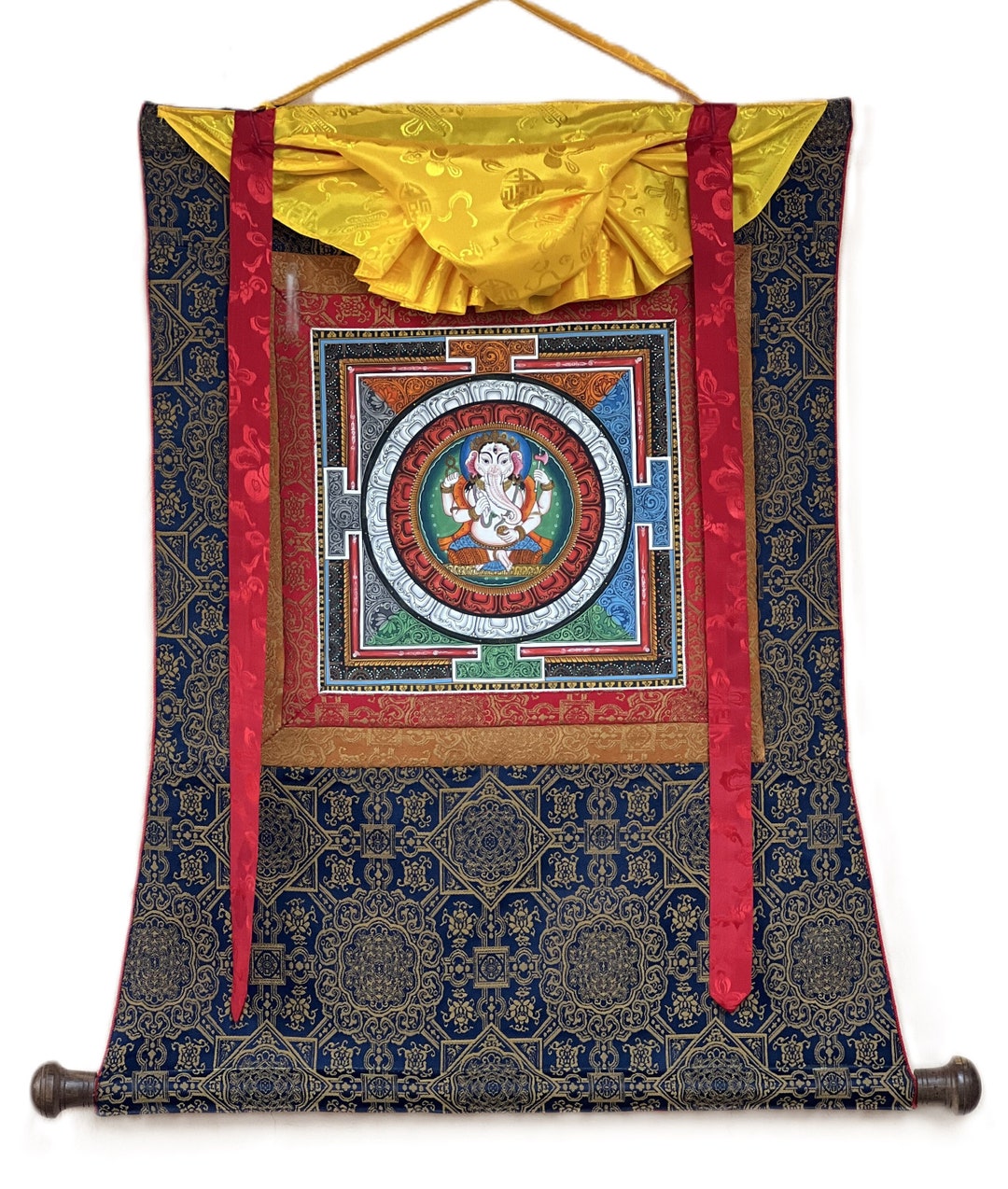 Original Hand-painted Lord Ganesha Ganapati/ Vinayaka/ Destroyer of ...