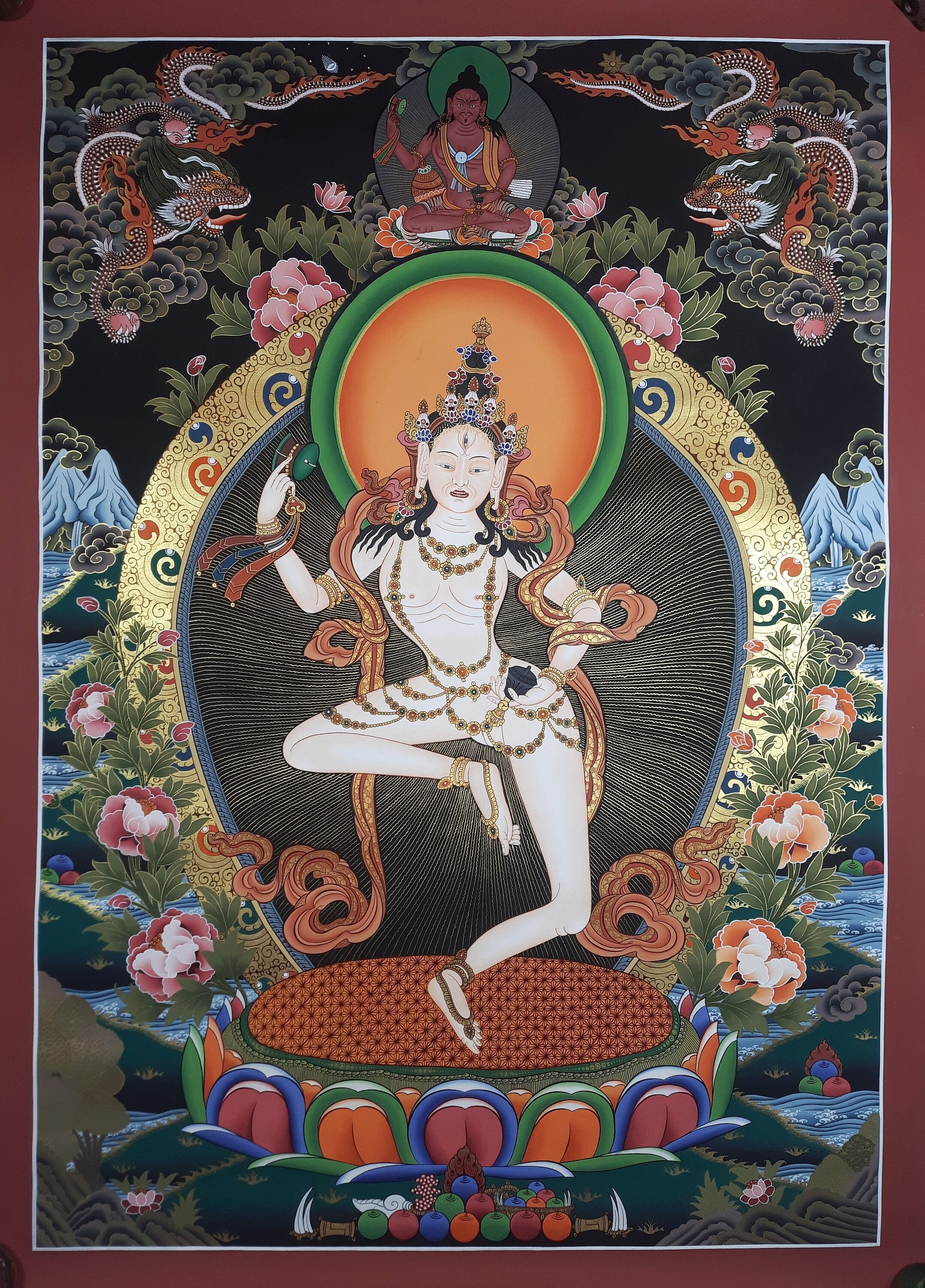 Hand Painted Original Large Machig Labdron / Yogini - Etsy