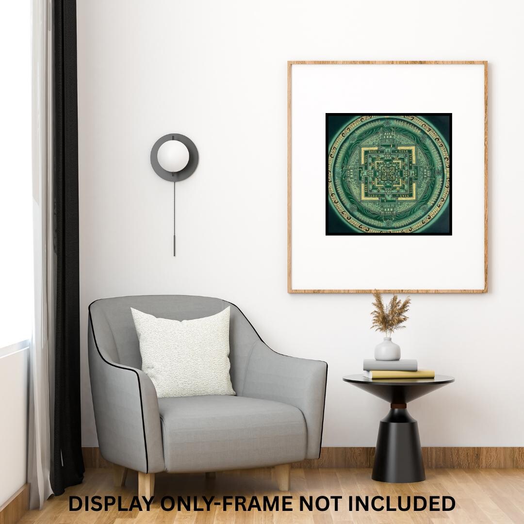 Hand-painted Kalachakra Mandala Thangka | Tibetan Wheel of Time Art ...