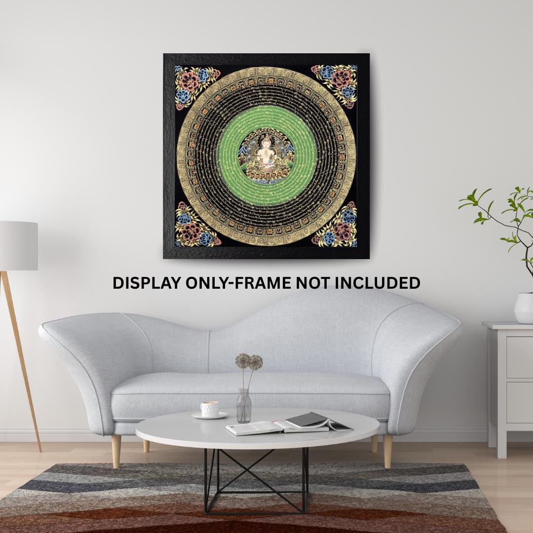 Vajrasattva Purification Buddha Mantra Mandala Thangka Painting Hand ...