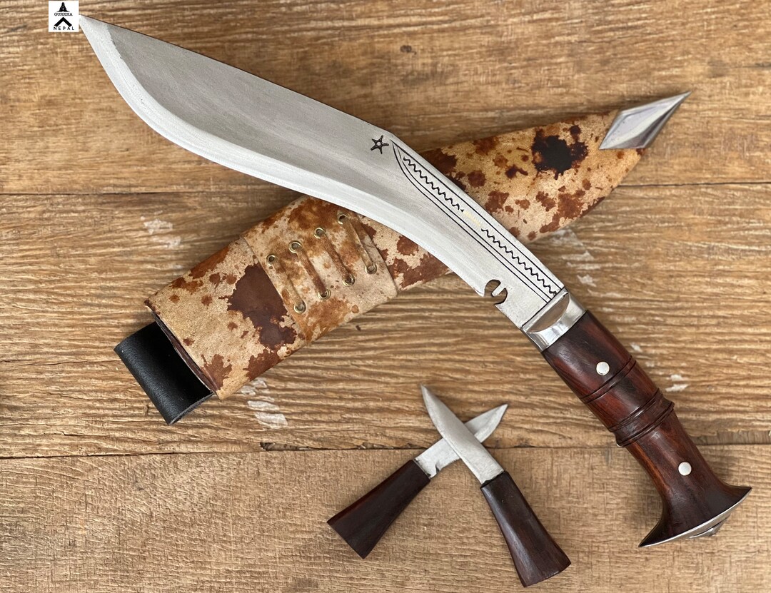 Gorkha Nepal Hand-forged SIRUPATE Panawal Khukuri Khukri Kukri Knife 10 ...