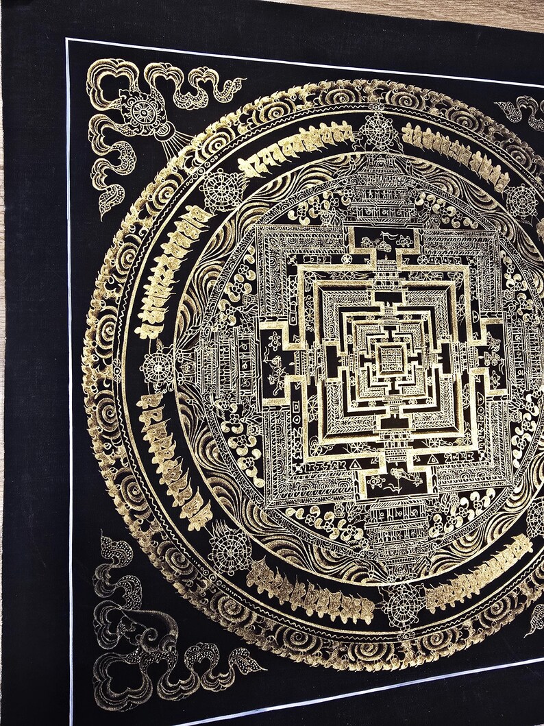 Kalachakra Mandala Thangka – Wheel of Time Tibetan Sacred Geometry ...