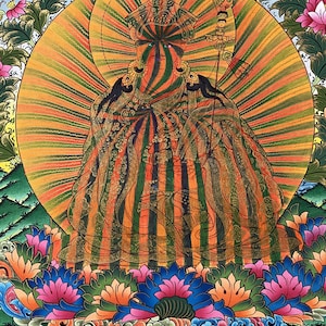 Hand-painted Guru Rinpoche, Rainbow Body, Padmasambhava, Master Quality ...