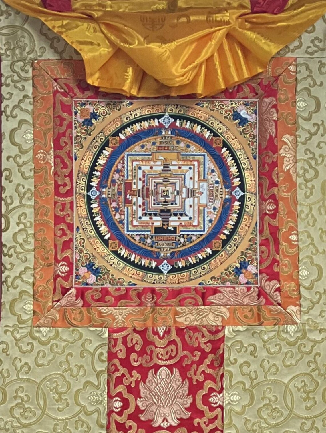 Original Hand-painted Kalachakra/wheel of Life Mandalatibetan Thangka ...