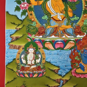 Hand Painted Original Master Quality Manjushree / Jampelyang/ God OF ...