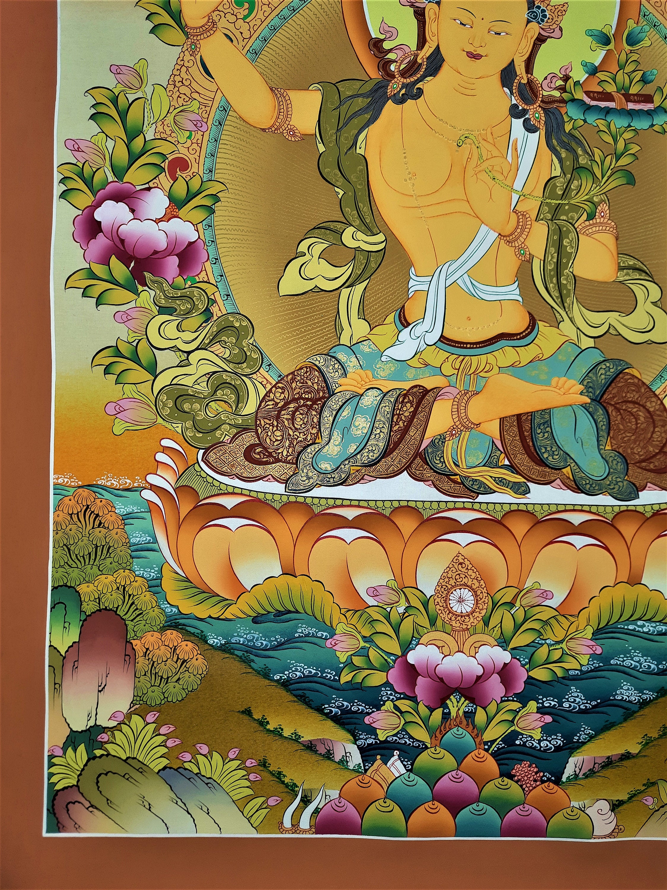 Hand Painted Original Master Quality Manjushree / Jampelyang/ - Etsy