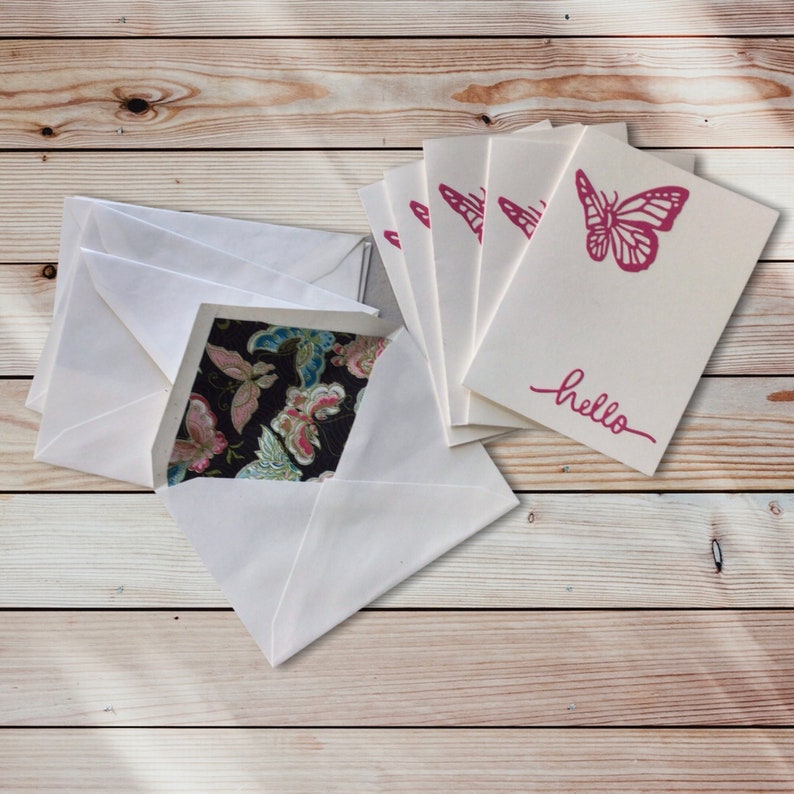 Note Card Gift Set Blank Note Cards & Envelopes Box | Etsy