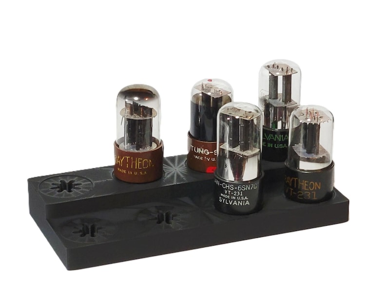Vacuum Tube Display Stand for Eight (8) Octal Sockets: 6SN7, 6L6, 6SL7 ...