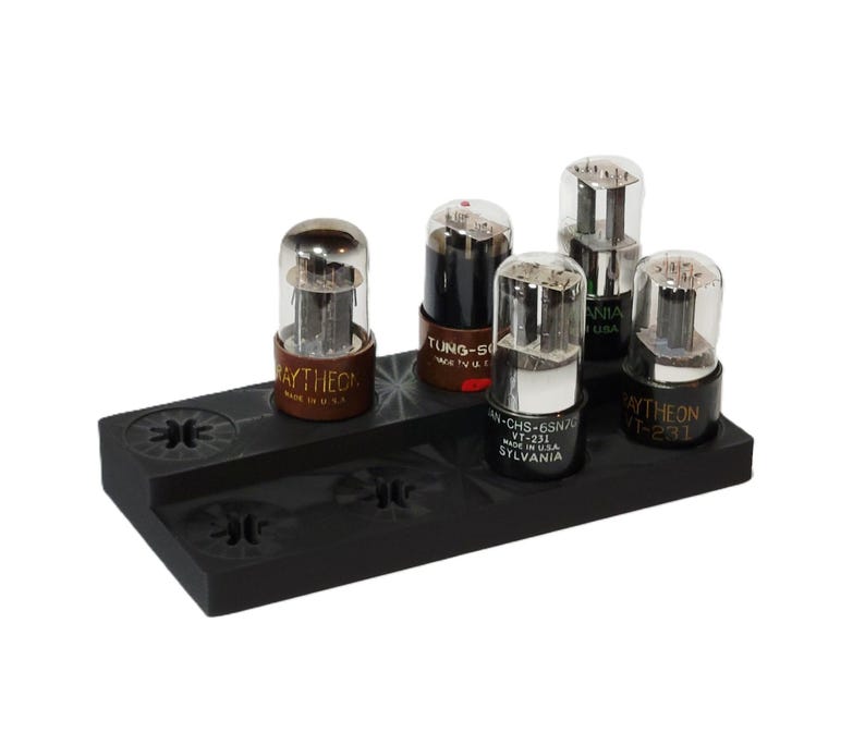 Vacuum Tube Display Stand for Eight (8) Octal Sockets: 6SN7, 6L6, 6SL7 ...