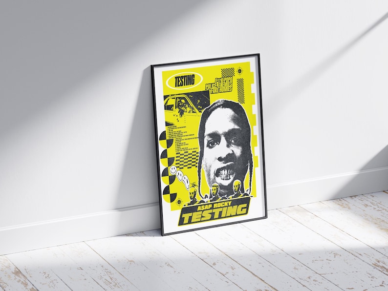 ASAP Rocky Testing Poster - Etsy