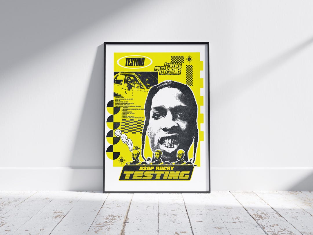 ASAP Rocky Testing Poster - Etsy