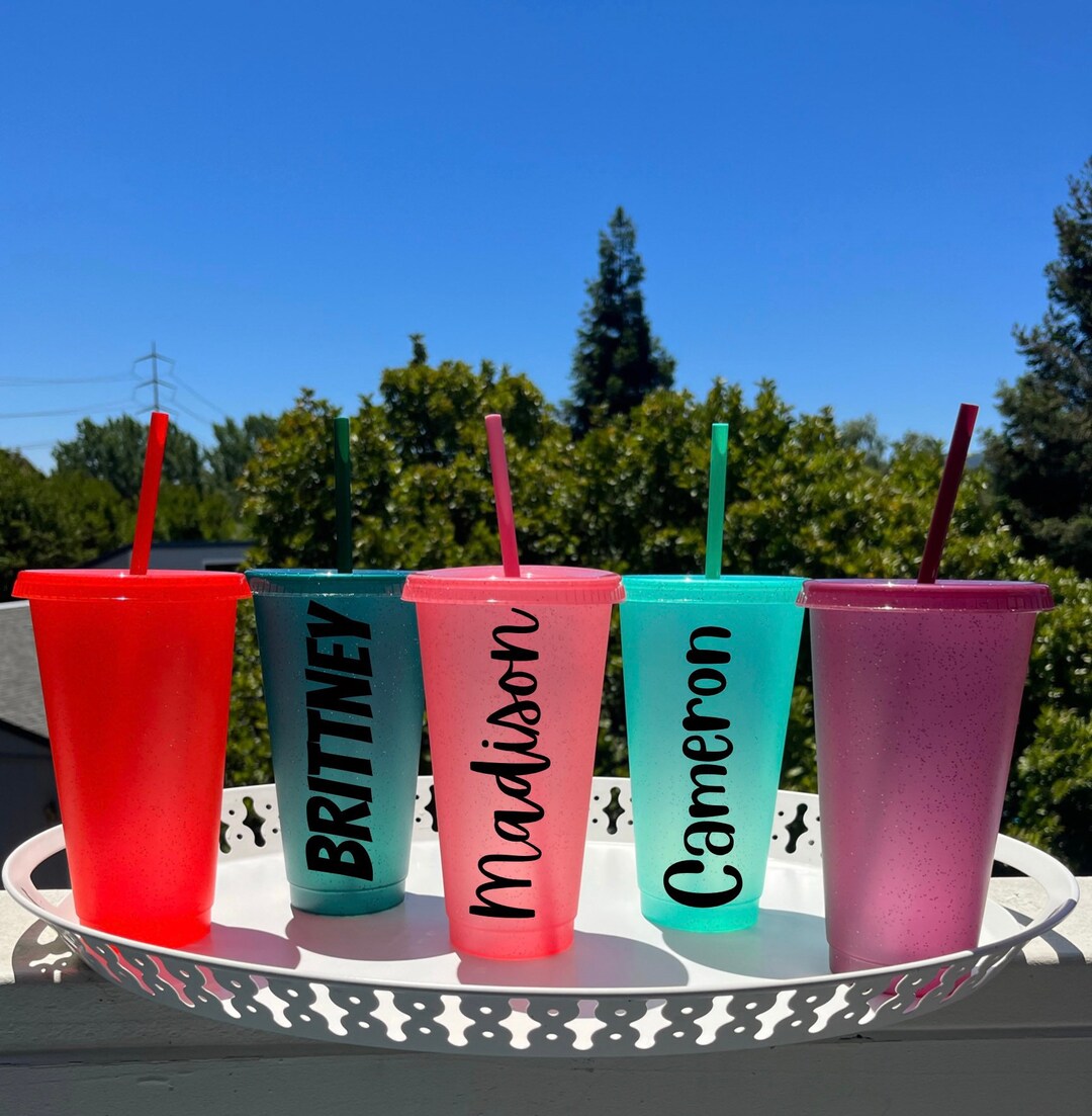 Personalized Cup With Lid & Straw , Personalized Gift , Custom Cup ...