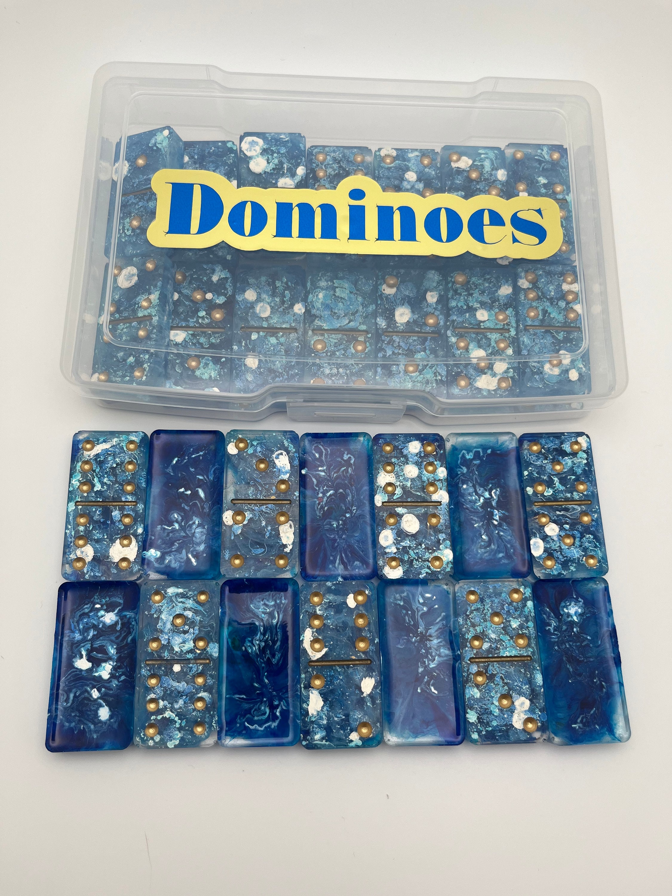 Domino Set Custom Dominoes Double Six Dominoes Handmade Domino Set ...