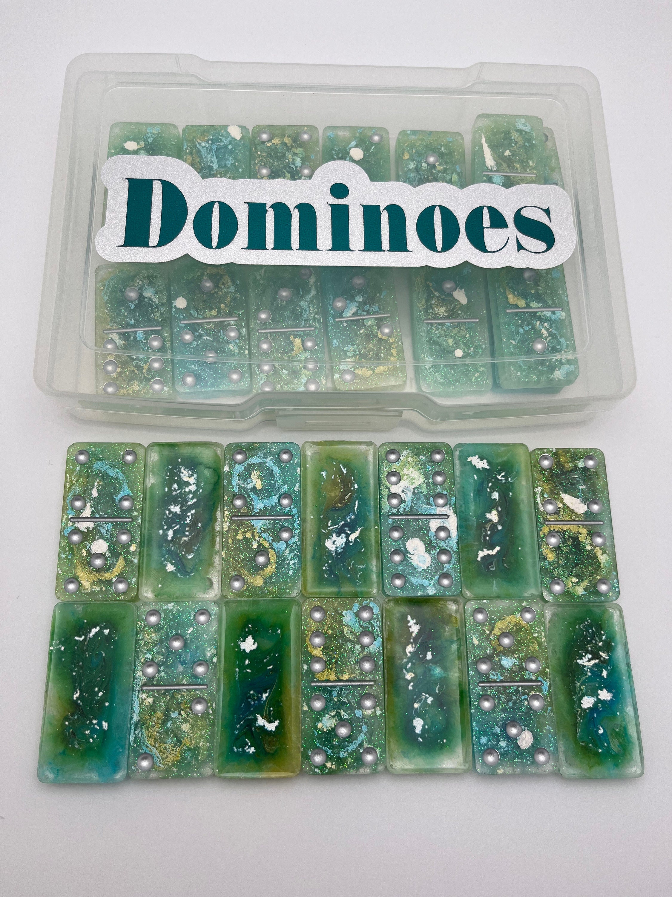 Domino Set Custom Dominoes Double Six Dominoes Handmade Domino Set ...