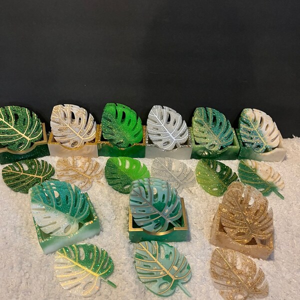 Leaf Coasters - Etsy